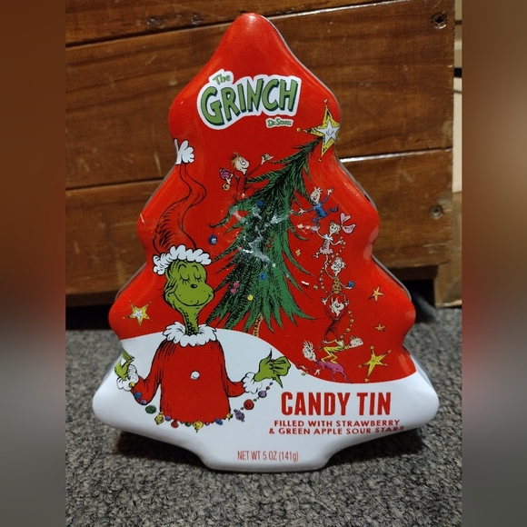 The Grinch | Dining | Dr Seuss The Grinch Tin Metal Container With ...
